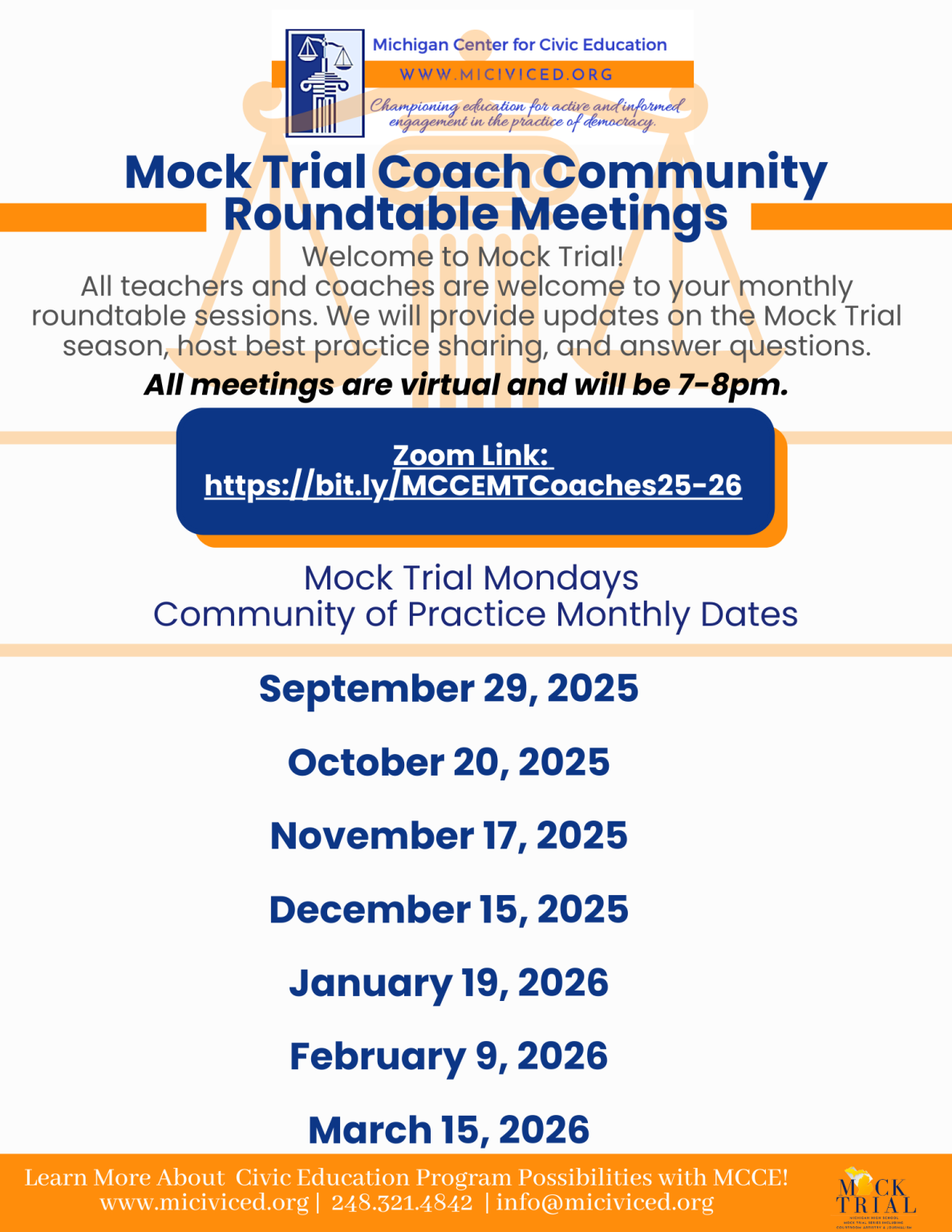 Mock Trial | Michigan Center For Civic Education